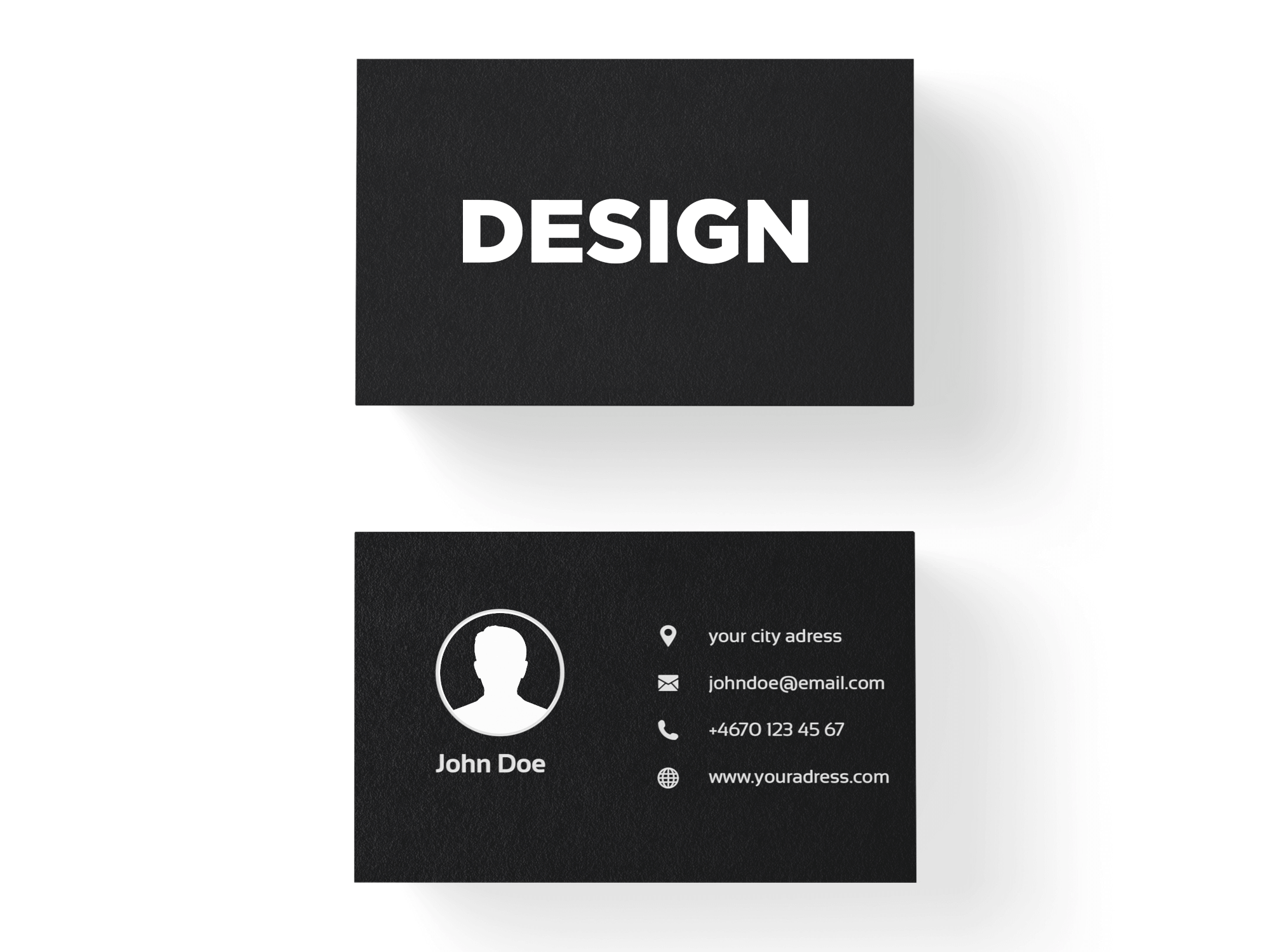 Visitkort Black 450 g/m² - EASYTRYCK.se